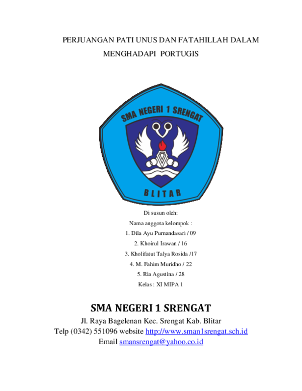 (DOC) PERJUANGAN PATI UNUS DAN FATAHILLAH DALAM MENGHADAPI PORTUGIS DI ...