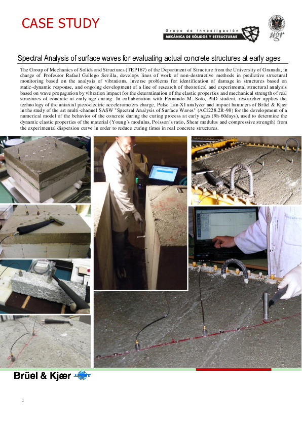 Pdf Spectral Analysis Of Surface Waves For Evaluating Actual Concrete Structures At Early Ages