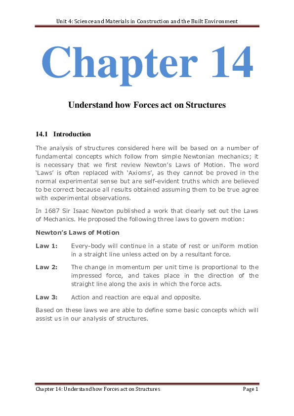 (PDF) Understand how Forces act on Structures