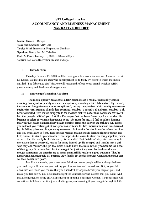 (DOC) STI College Lipa Inc. ACCOUNTANCY AND BUSINESS MANAGEMENT ...