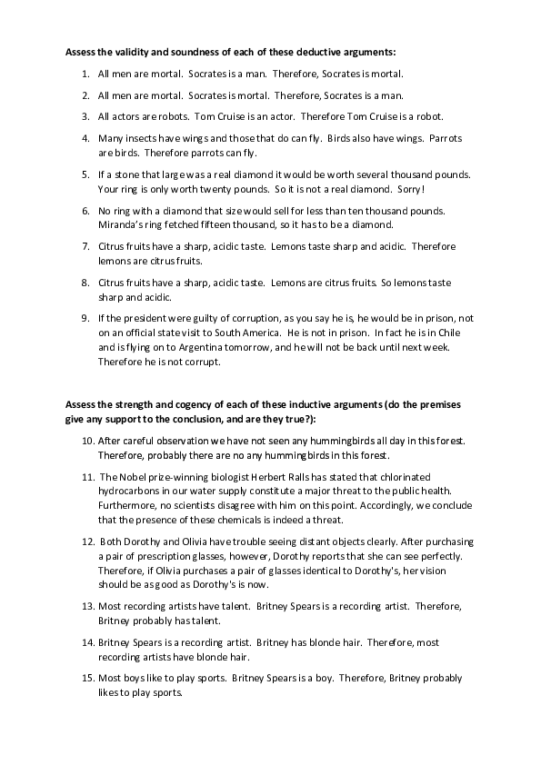 (DOC) Argument validity