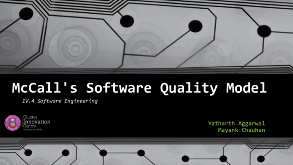 (PDF) McCall's Software Quality Model