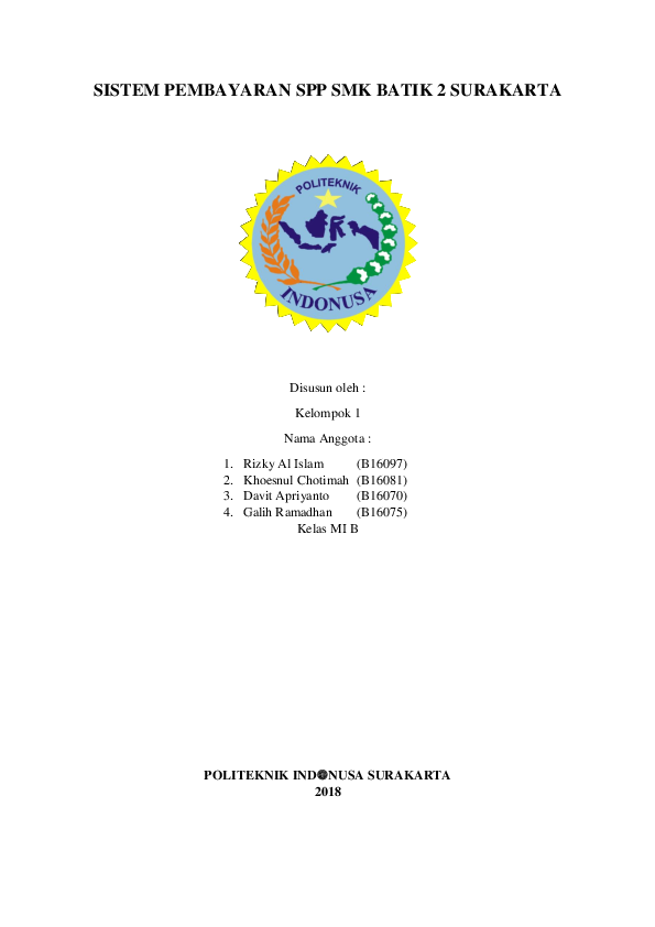 (DOC) SISTEM PEMBAYARAN SPP SMK BATIK 2 SURAKARTA