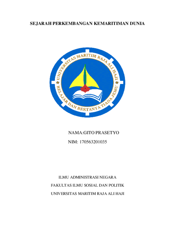 (DOC) SEJARAH PERKEMBANGAN KEMARITIMAN DUNIA