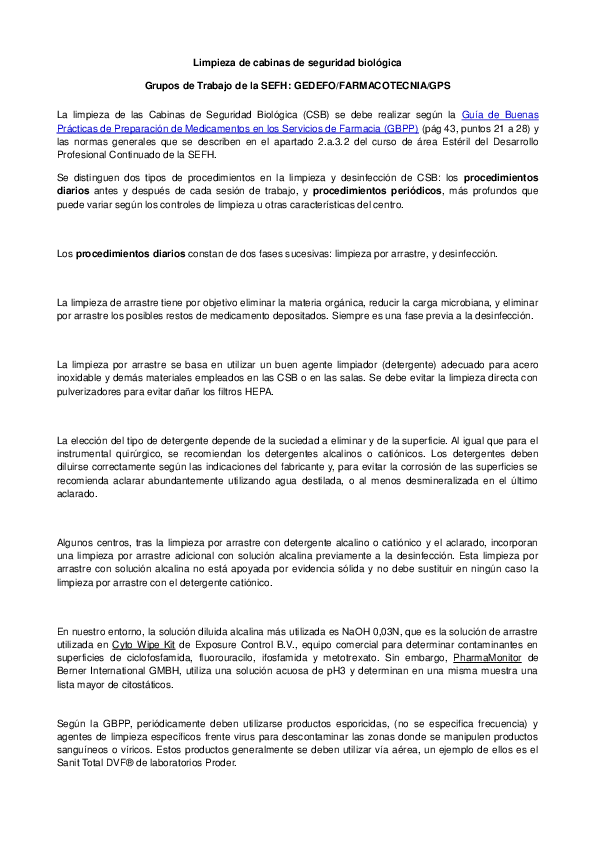 (DOC) RESPUESTAAlimpiezacabinas Farmacotecnia GPSy GEDEFO