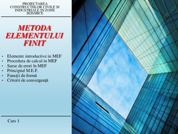 (PDF) METODA ELEMENTULUI FINIT