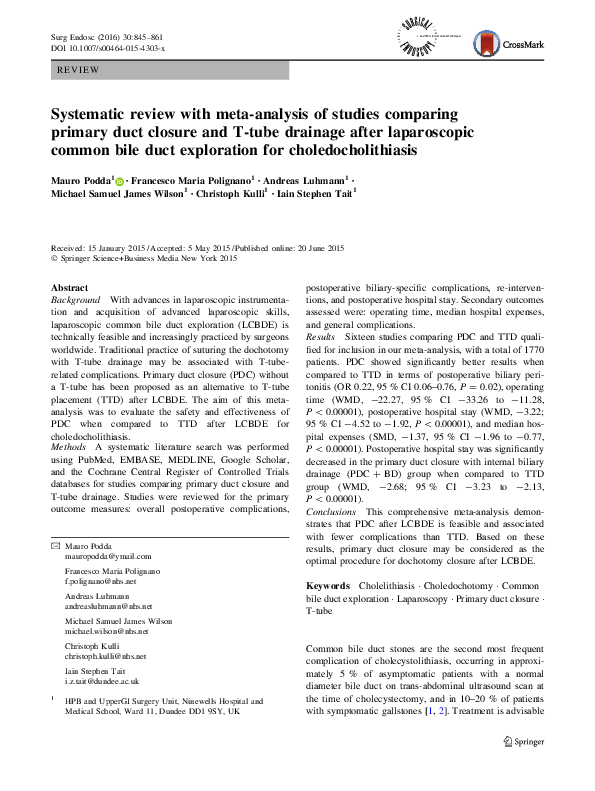 (PDF) Systematic review with meta-analysis of studies comparing primary ...