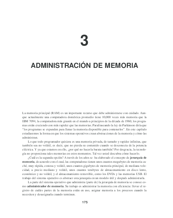 (PDF) 3 ADMINISTRACIÓN DE MEMORIA