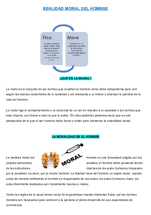 (DOC) REALIDAD MORAL DEL HOMBRE