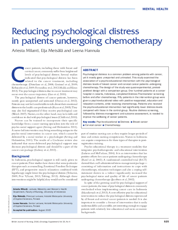 (PDF) Distress undergoin chemo (1)