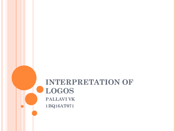 (PPT) INTERPRETATION OF LOGOS