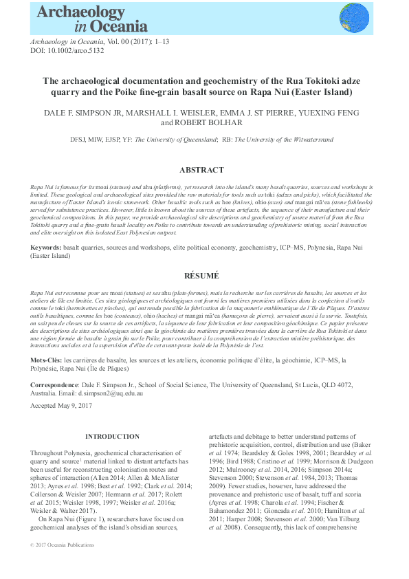 (PDF) Simpson et al. 2017 The archaeological documentation and ...