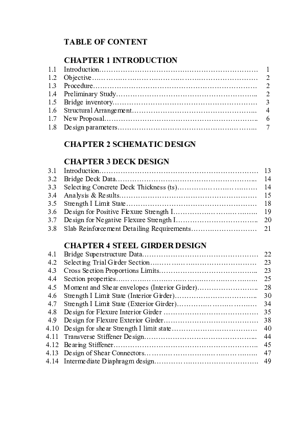 (PDF) TABLE OF CONTENT