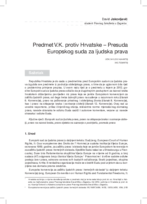(PDF) Predmet V.K. protiv Hrvatske - Presuda Europskog suda za ljudska prava.pdf