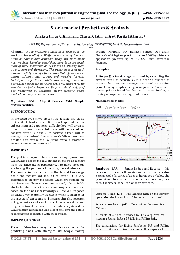(PDF) Stock market Prediction & Analysis