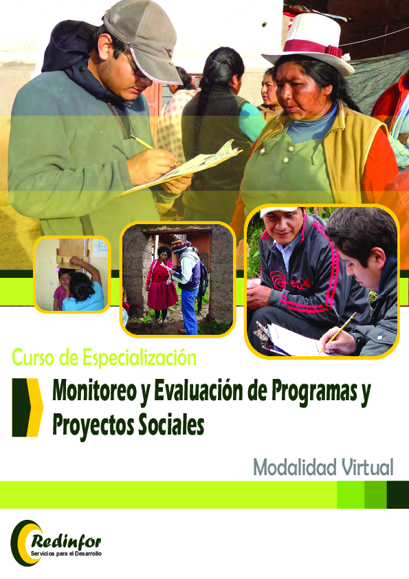 (PDF) Curso de Especialización en Monitoreo y Evaluación de Programas y Proyectos Sociales