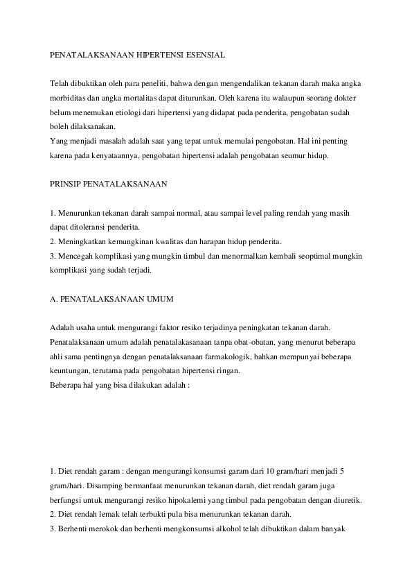 (DOC) PENATALAKSANAAN HIPERTENSI