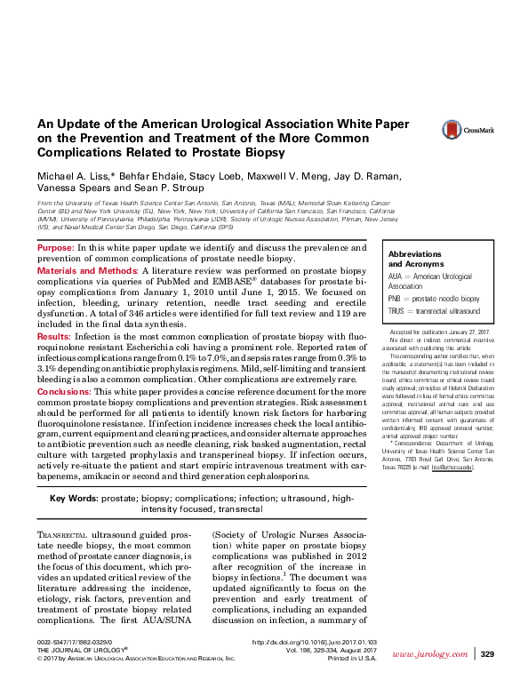 (PDF) An Update of the American Urological Association White Paper on ...