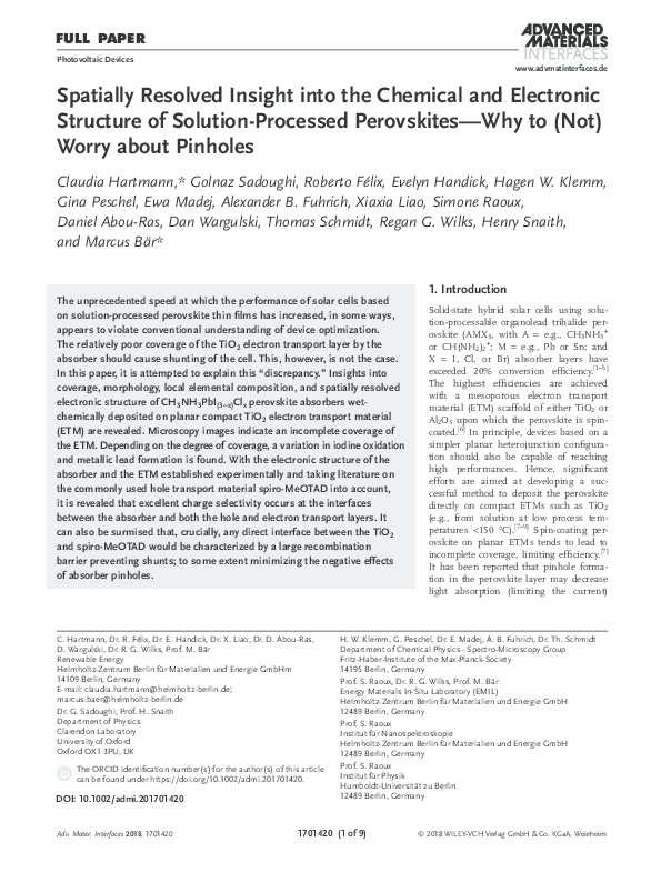 (PDF) Spatially Resolved Insight into the Chemical and Electronic Structure of Solution ...