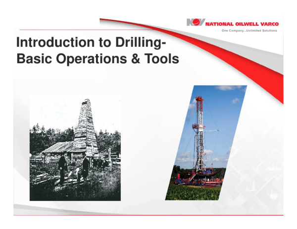 (PDF) Introduction to Drilling- Basic Operations & Tools