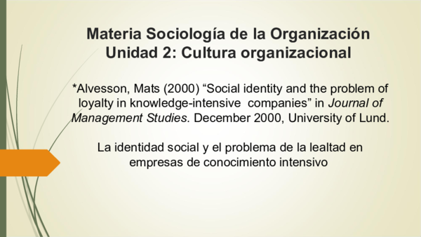 (PPT) Ppt Alvesson Cultura