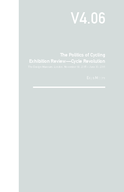 (PDF) Cycling's Patriotism: A Review of Cycle Revolution