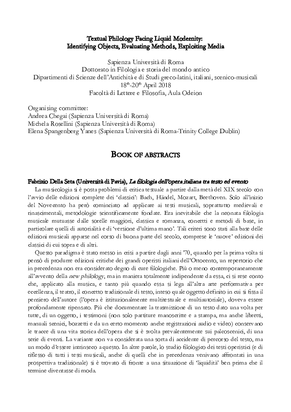 (PDF) Textual Philology Facing Liquid Modernity: Identifying Objects, Evaluating Methods ...