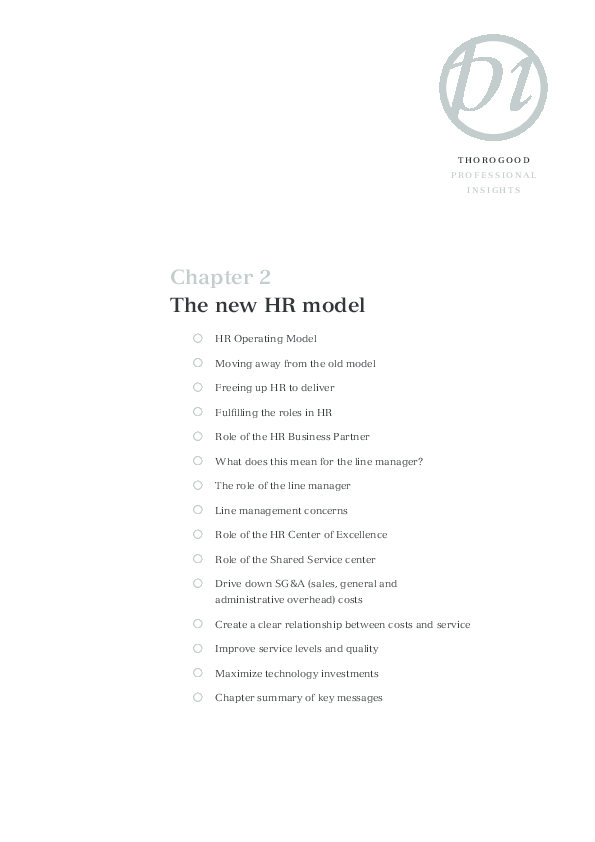 (PDF) Chapter 2 The new HR model Chapter 2 The new HR model HR ...
