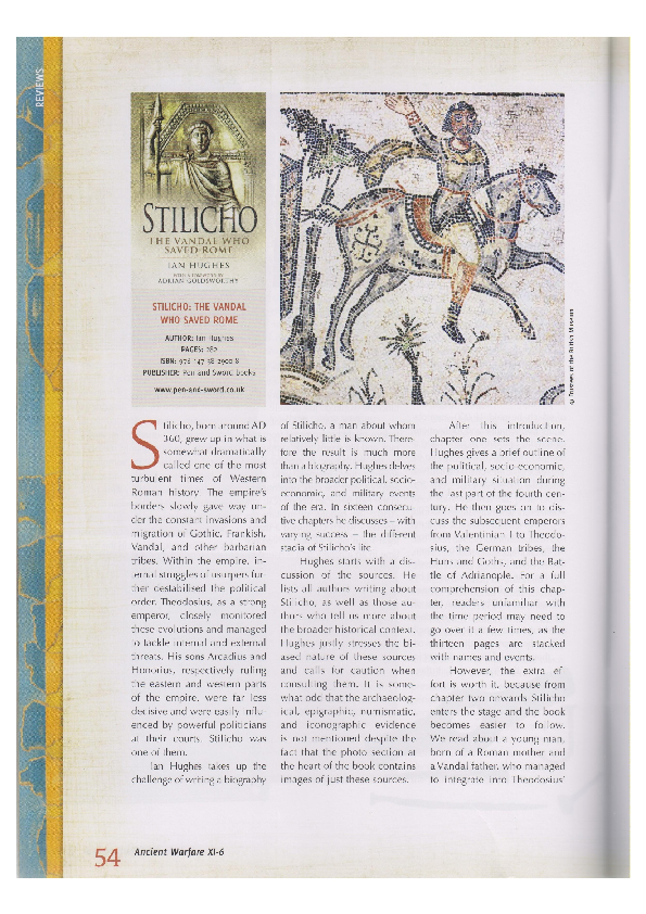 (PDF) Review of Ian Hughes: The Vandal Who Saved Rome
