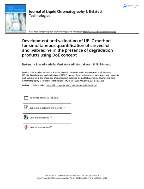 Pdf Development And Validation Of Uplc Method For Simultaneous
