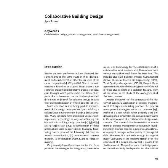 (PDF) Collaborative Building Design