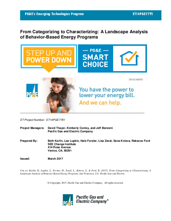 (PDF) From Categorizing to Characterizing: A Landscape Analysis of ...
