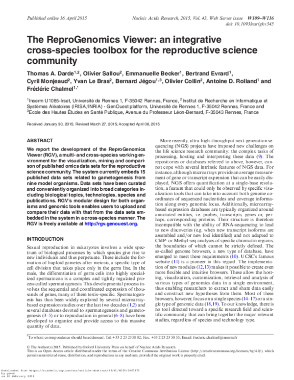 (PDF) The ReproGenomics Viewer: an integrative cross-species toolbox ...