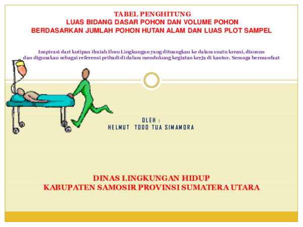 Ppt Tabel Penghitung Luas Bidang Dasar Pohon Dan Volume Pohon Berdasarkan Jumlah Pohon Hutan 