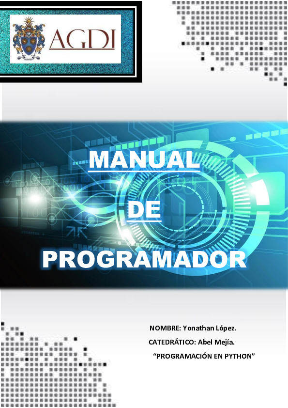 (PDF) Manual de programador