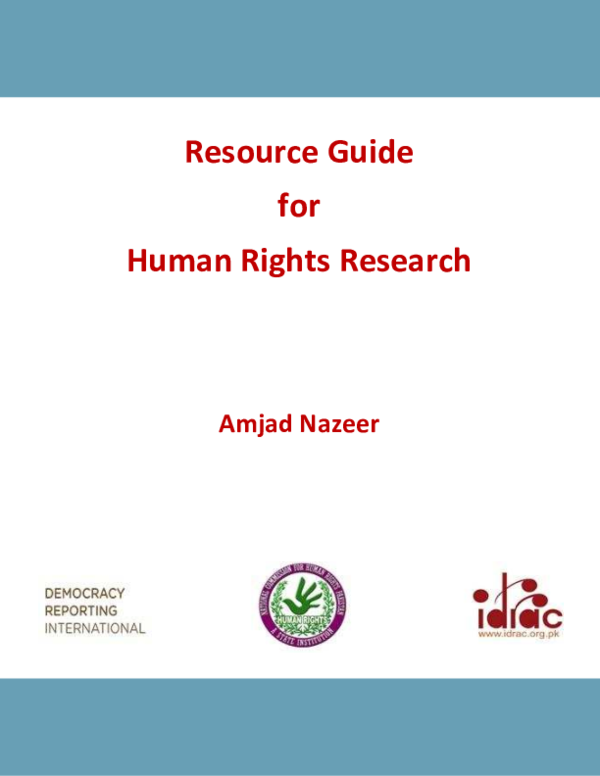(PDF) Human Rights Research - A Resource Guide