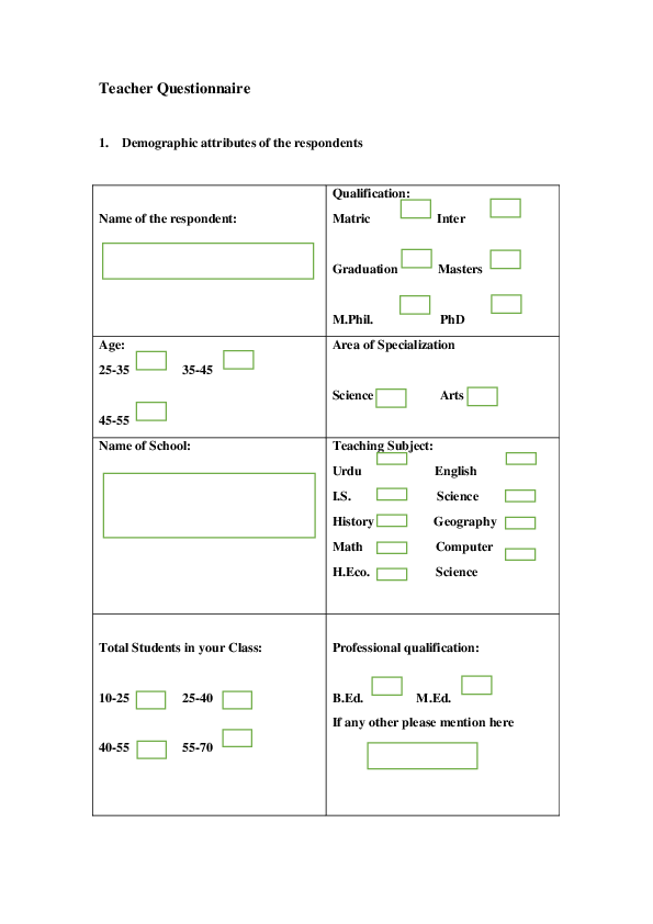 Doc Final Questionnaire Crystal Mehar Academia Edu