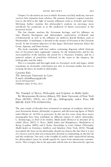 (PDF) Jari Kaukua's Review of Rustom, The Triumph of Mercy (Oxford ...