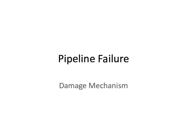 (PDF) Pipeline Failure Damage Mechanism