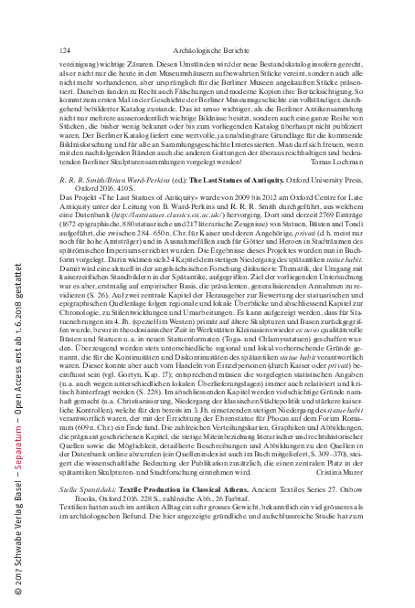 (PDF) Review_R. R. R. Smith/Brian Ward-Perkins (ed.): The Last Statues ...