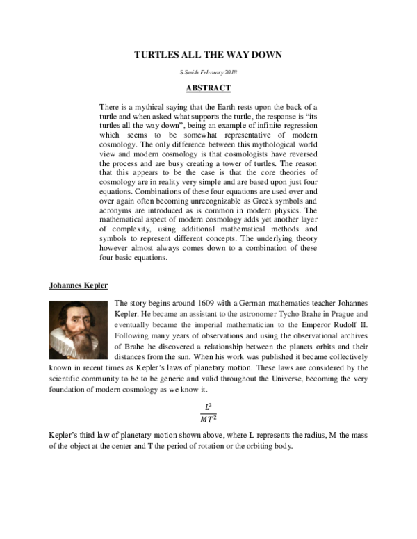 (PDF) TURTLES ALL THE WAY DOWN