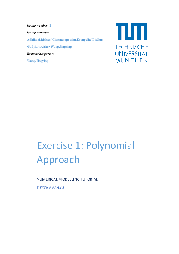 (PDF) Polynomial Approach NUMERICAL MODELLING TUTORIAL