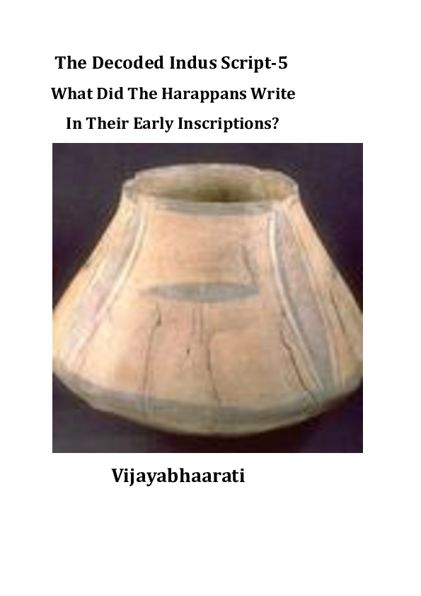 (DOC) The Decoded Indus Script-5 What Did The Harappans Write In Their ...