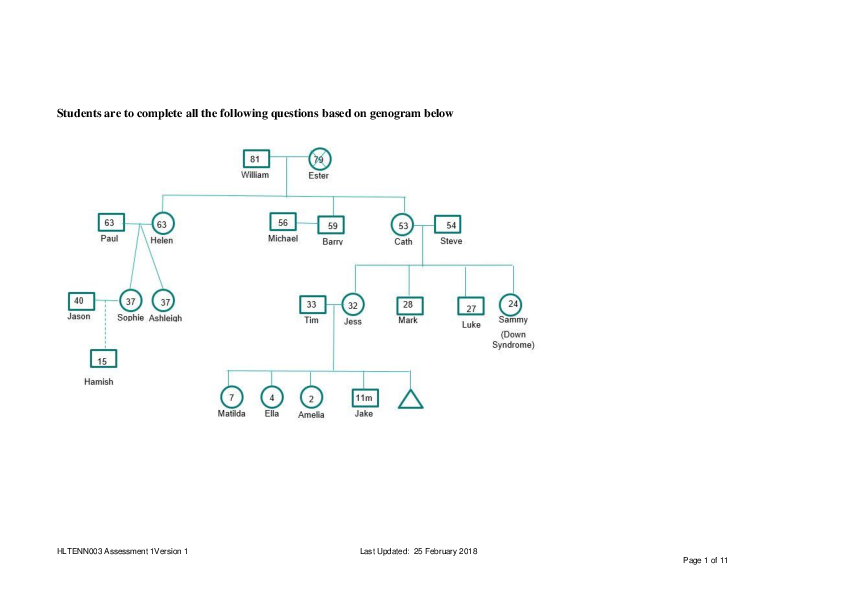 (DOC) Students are to complete all the following questions based on ...