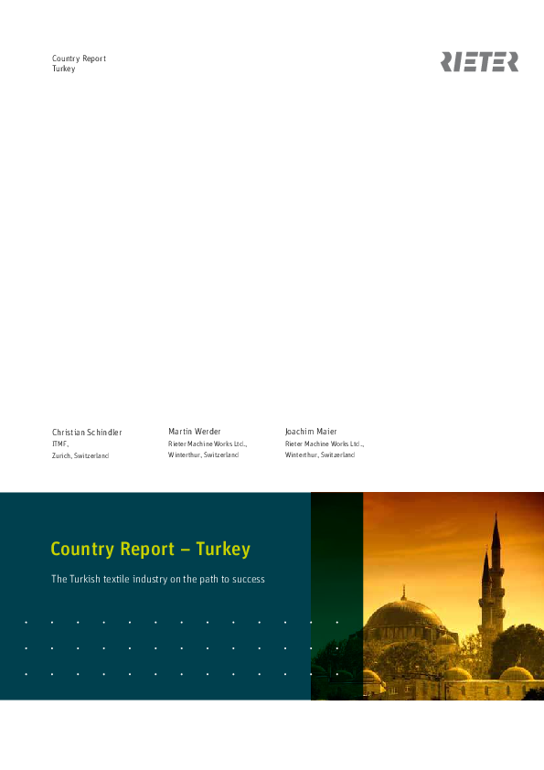 (PDF) Country Report – Turkey The Turkish textile industry on the path ...