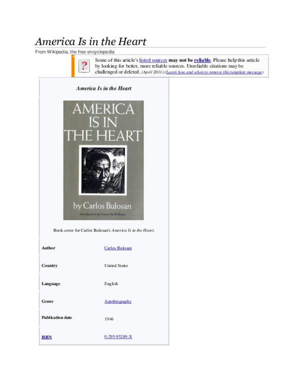 (DOC) America Is in the Heart