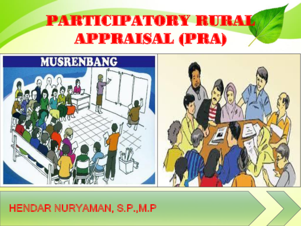 (PPT) 10 - PARTICIPATORY RURAL APPRAISAL (PRA).pptx