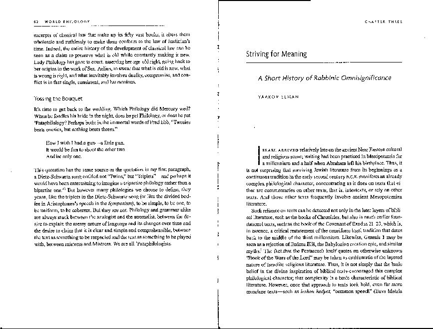 (PDF) Yaakov Elman, “Striving for Meaning: A Short History of Rabbinic ...