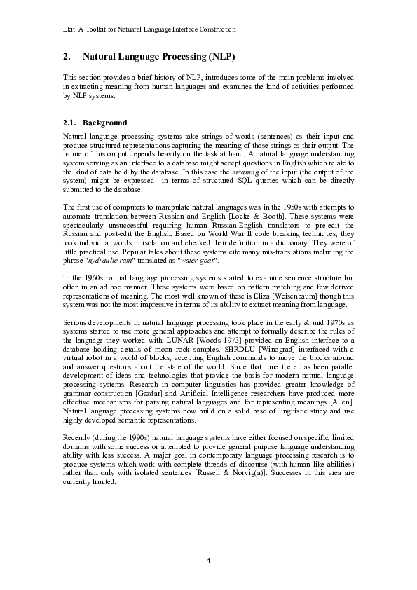 (PDF) Lkit: A Toolkit for Natuaral Language Interface Construction 2 ...