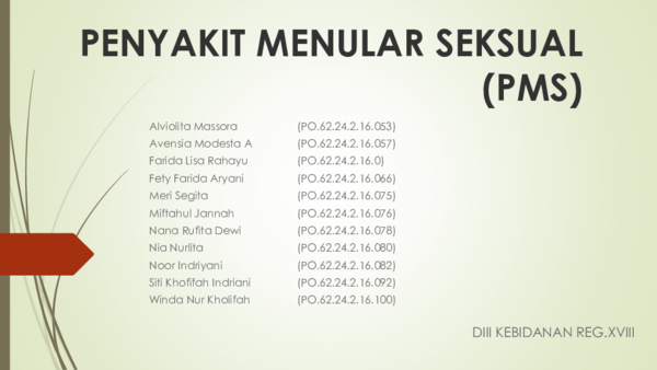 (PPT) PENYAKIT MENULAR SEKSUAL PMS